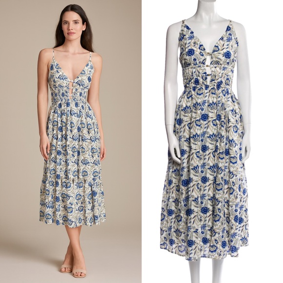 Caroline Constas | Dresses | Firm Price Caroline Constas Blue And White ...